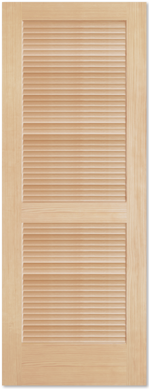 Louvered/Louvered Natural Wood Core Primed Pine Interior Door - Dealer ...
